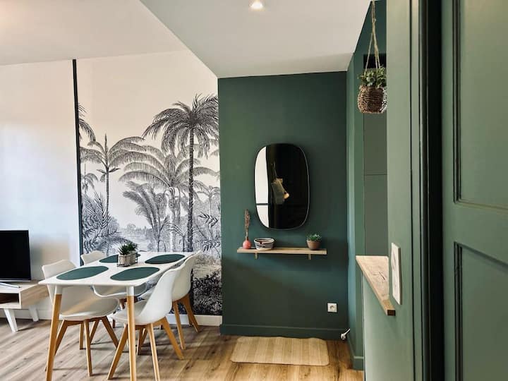 Le Nid Vert, T2 Cocooning à Rennes, Proche Gare - Rennes
