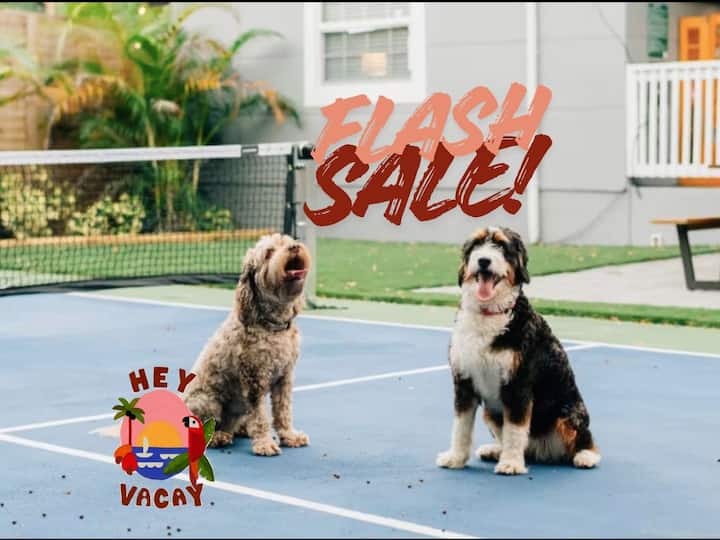 Flash Sale!pets&private Pickleball Court:sleeps 10 - Tampa, FL