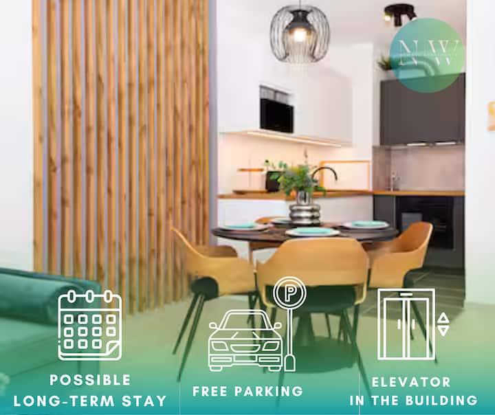 Chic207 Retreat: Modern 1br Gem With Garage By Nw - Budapeste