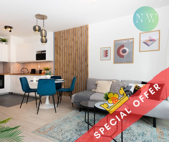 Chic206 Retreat: Modern 1br Gem With Balcony By Nw - Budapešť