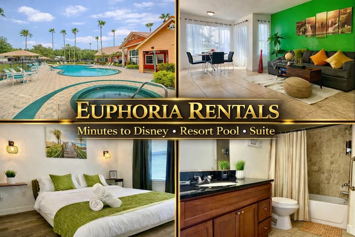 Euphoria 1br King Suite | Resort Pool • Disney C - Kissimmee, FL