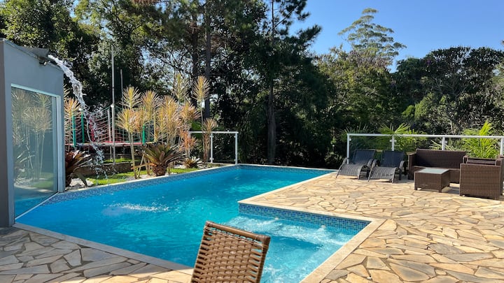 Chácara Ibiúna, Piscina Aquecida + Jacuzzi + Sauna - Ibiúna