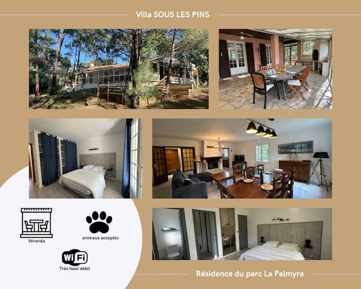 Villa Dans La Pinède, Terrasse Et Grande Véranda - Les Mathes