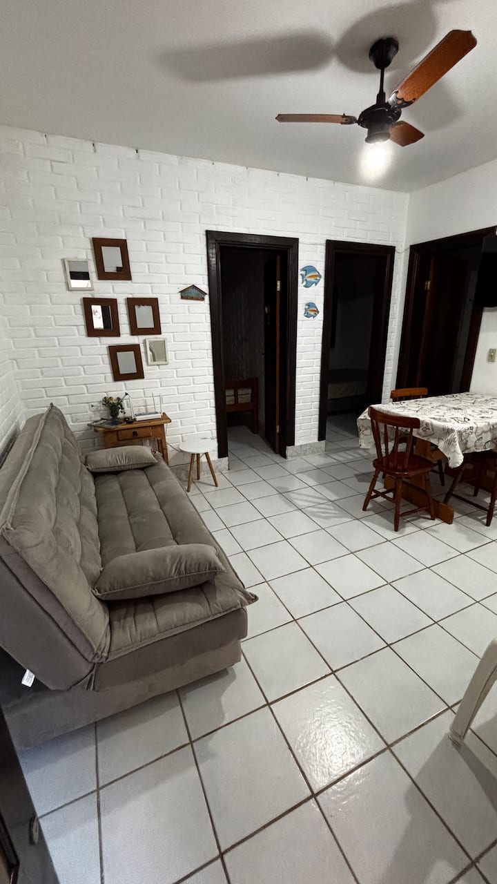 Beach And Night: Apartment In The Center - Ubatuba