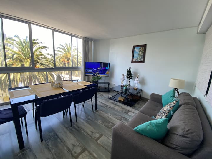 Dpto. 2 O 3 Personas, A Pasos Del Mar Y Casino - Viña del Mar