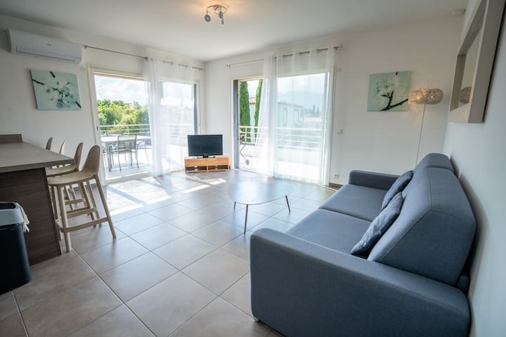 Pierre&vacances-app 4 Pers-clim-terrasse-vue Pano - Pinarellu