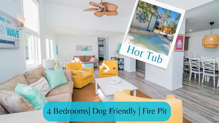 Sleeps 12!  Hot Tub, Fire Pit And 2 King Beds - Oak Island, NC