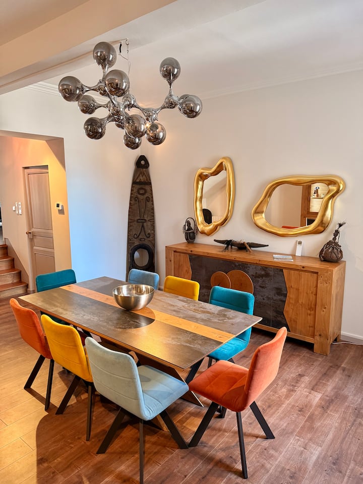 Maison Hyper Centre Bergerac/clim/patio/garages - 貝爾熱拉克