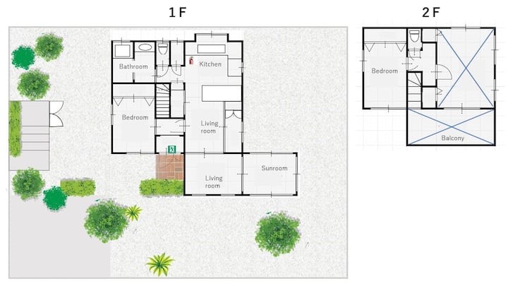 Serenity Garden Lodge トレーニング器具がある庭付き一軒家 - Fukuoka