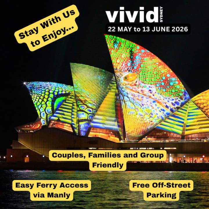 5 Min Drive To Manly Beach Coastal Stay /Sleeps 5 - Manly