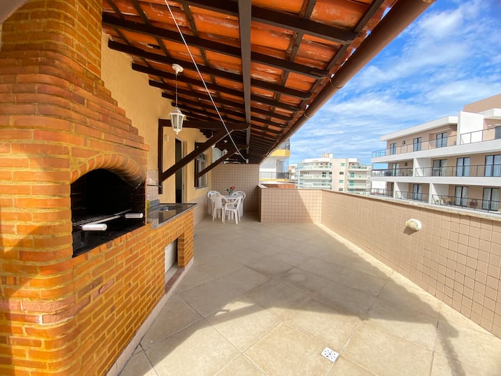 350m Da Praia Do Forte: Cobertura, Churrasq, Garag - Cabo Frio