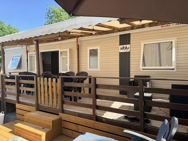 Mobil-home Climatisé Au Camping La Carabasse Vias - Vias