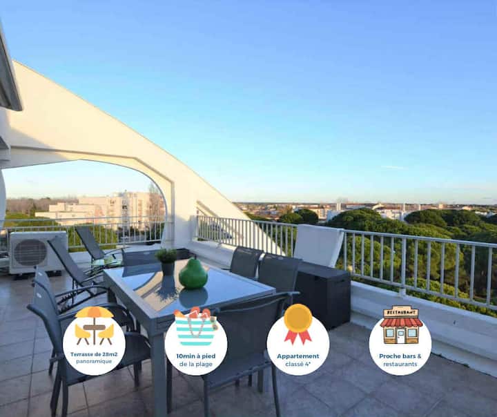 Lumineux T3-vue Port-4 éToiles-terrasse-parking - Le Grau-du-Roi