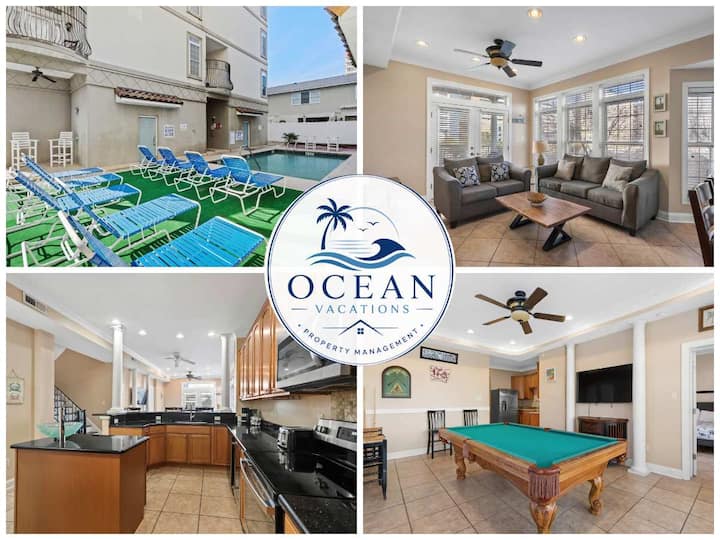 8br| Sleeps 19 | Pool | Steps To The Beach | 213a - Myrtle Beach, SC
