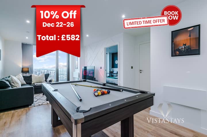 *Last Min Midweek Getaway! Free Park | Pool Table - Manchester