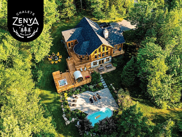 Chalet Golden Bear Avec Spa, Sauna, Piscine Privée - Saint-Sauveur