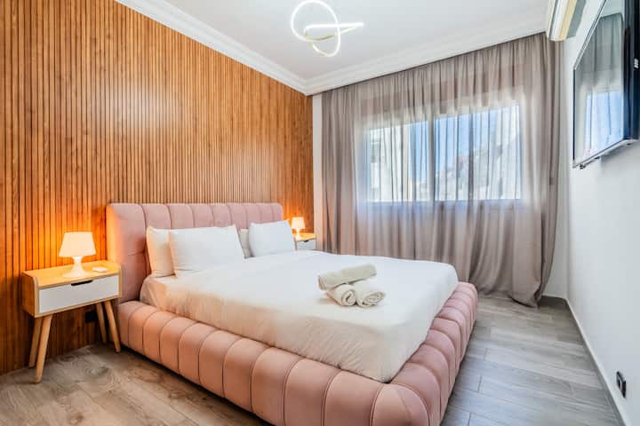 Luxury 2 Beds - 7 Min Train Station -Parking - 卡薩布蘭卡