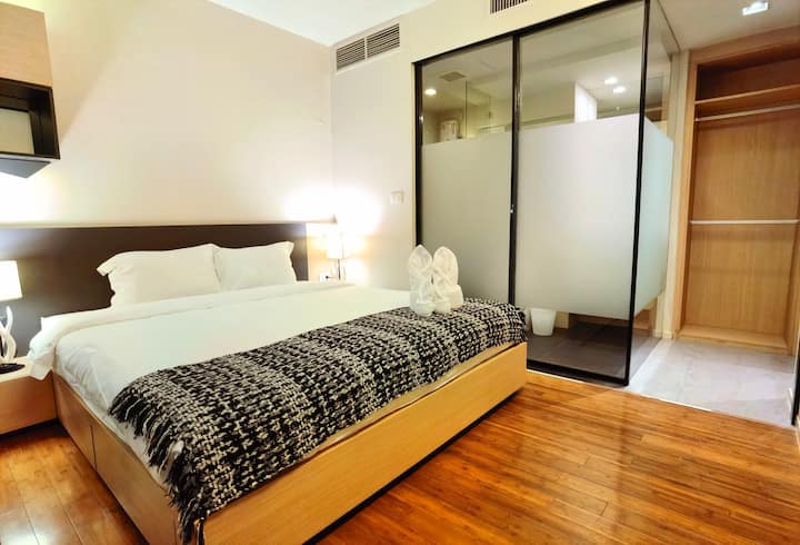 Appartement Confortable D'une Chambre Au 7e éTage/à Proximité De Terminal 21/asok - Bangkok