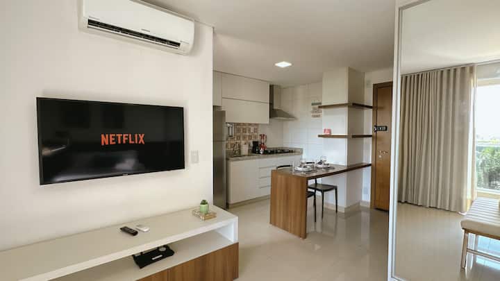 Bueno Piscina Academia Garagem Ar Internet Th0704 - Goiânia