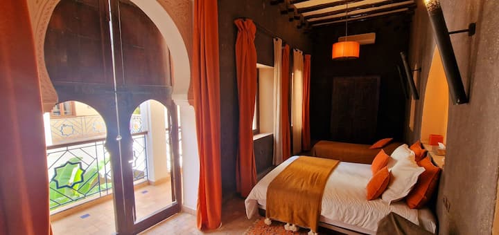 Riad De Vincent, Chambre Triple,  Piscine Chauffée - Marrakech