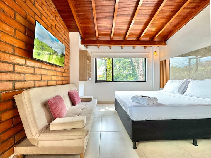 Deluxe Apartaestudio Con A/c, La 70 (301) - Medellín