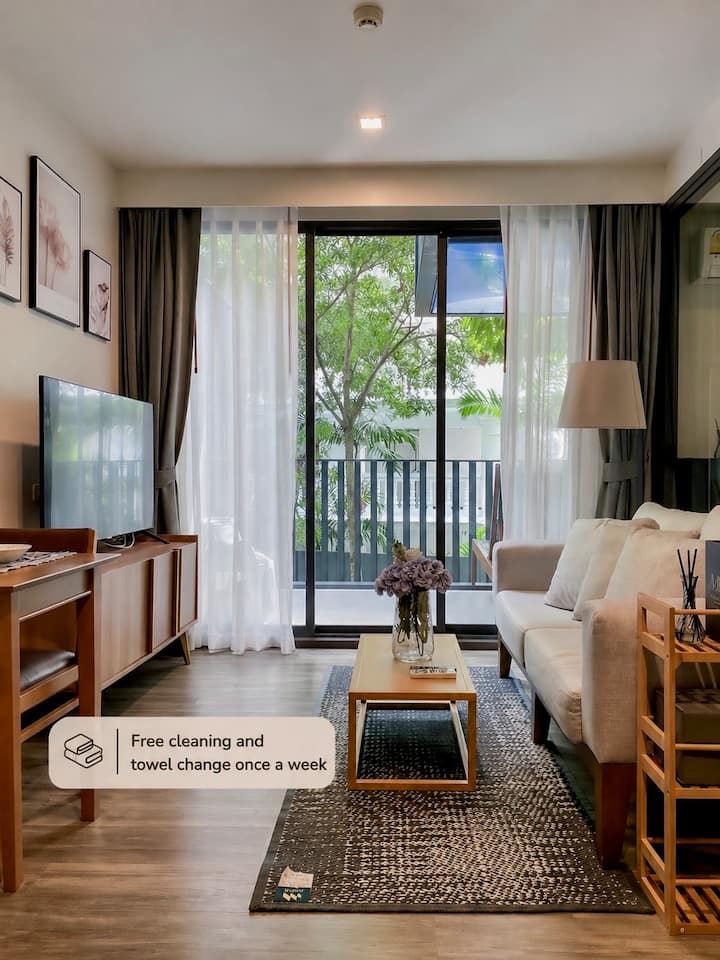 Renovated 45sqm Room./bathtub/55"smarttv/pool/gym - Patong Beach