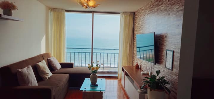 Dpto. Vista Al Mar, Con Cochera A 25min Aeropuerto - Perú