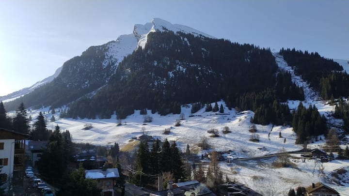 Balcon Plein Sud Et Skis Aux Pieds - La Clusaz
