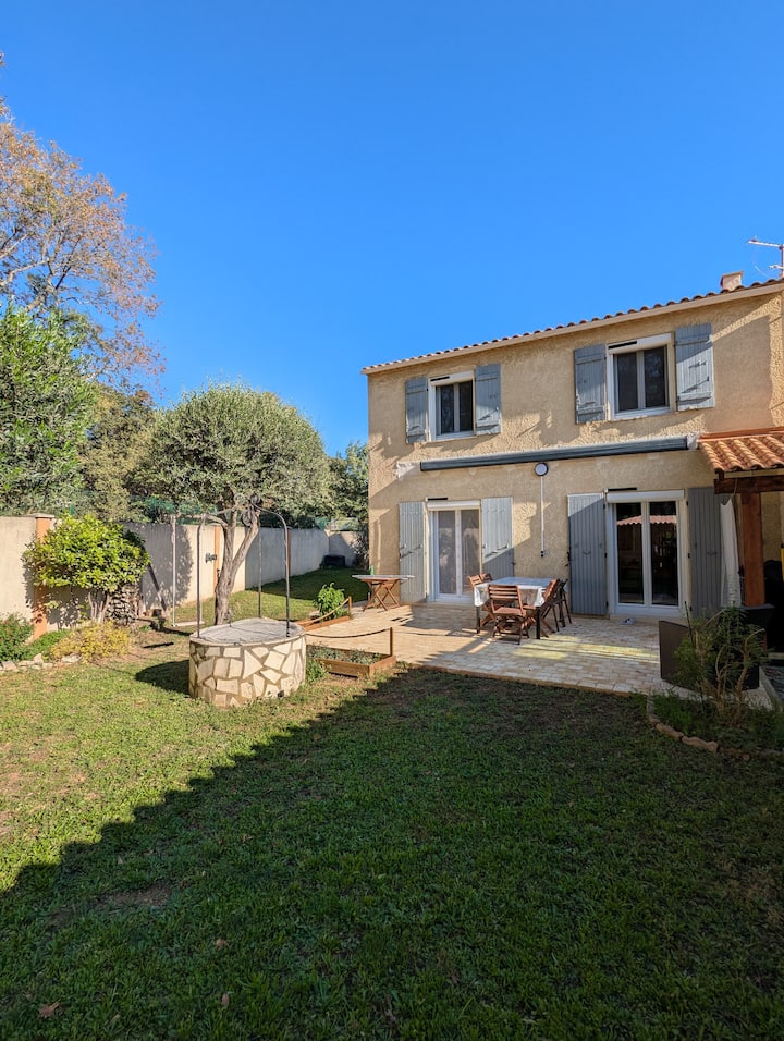 Maison Familiale Climatisée à 10 Min D’aix Tgv - Vitrolles