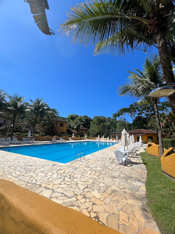 Chalé C/ Ar, Piscina E Churrasqueira – 15min Praia - São Sebastião