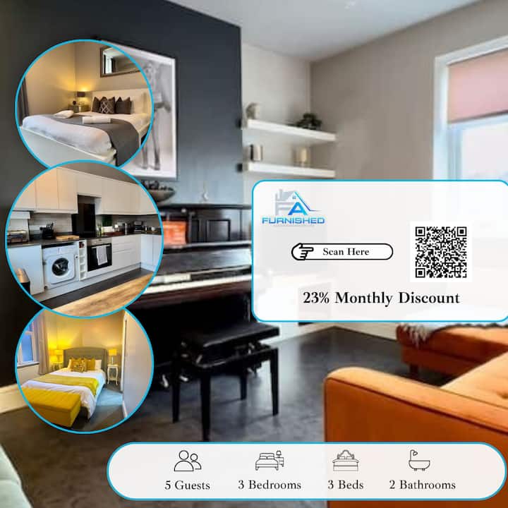 Spacious 3-bed Home – 23% Off For Group Stays! - Knaresborough