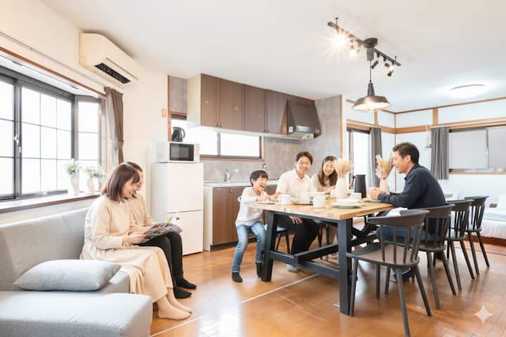 Direct Kix/real Osaka/food Map/107㎡/7 Beds/p Free - Japan