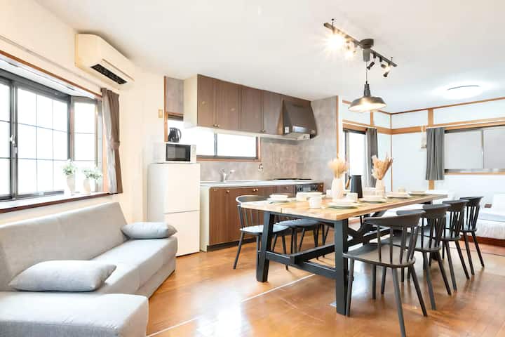 Direct Kix/real Osaka/food Map/107㎡/7 Beds/p Free - Osaka