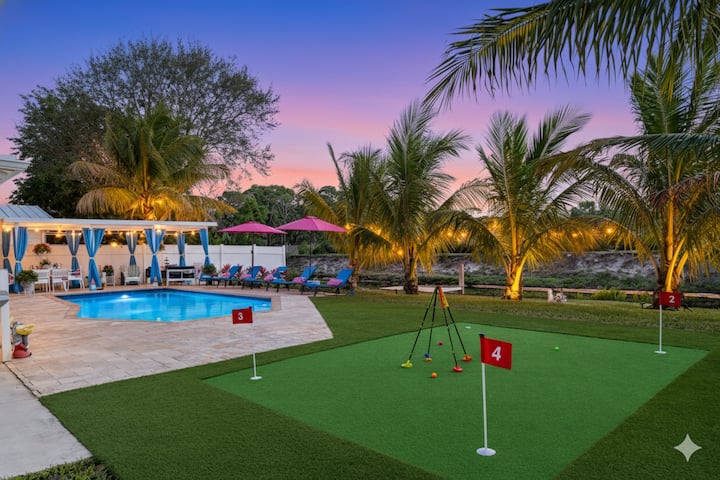 Canal, Htd Pool, Putt-putt, Pergola, Air Hockey - Boynton Beach, FL