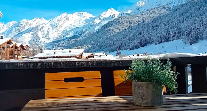 Elan Gr: Village Center And Beautiful View + Parking - La Clusaz