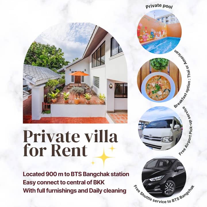 Sixty-two Private Villa/breakfast+pick Up+cleaning - Thailand