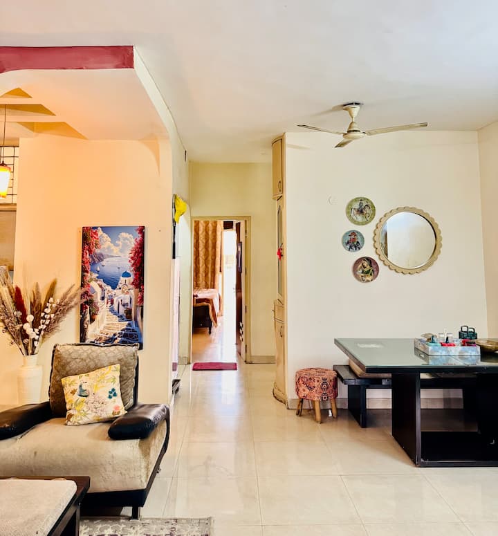 Warm Rustic 2 Bhk Home – By Purple Casa -