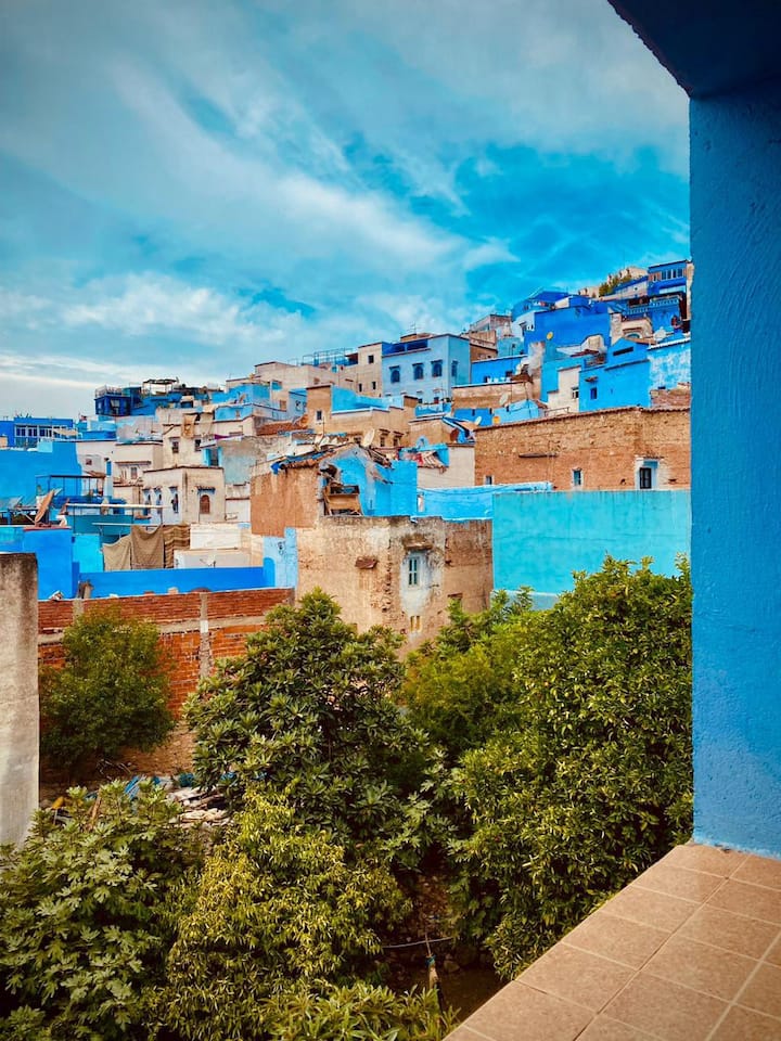 Chambre Privé Grand Lit Double Et Simple Lit - Chefchaouen