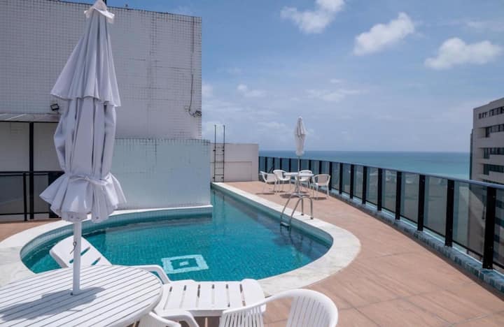 Apartamento Com Piscina - 100m Da Praia - Recife