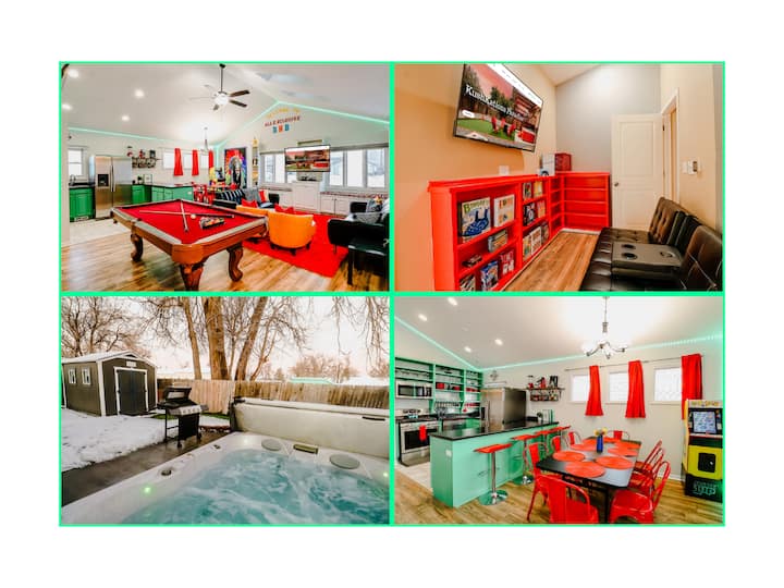 Redrocks Cozy Home Hottub Ps5 Pooltable Arcade - Lakewood, CO