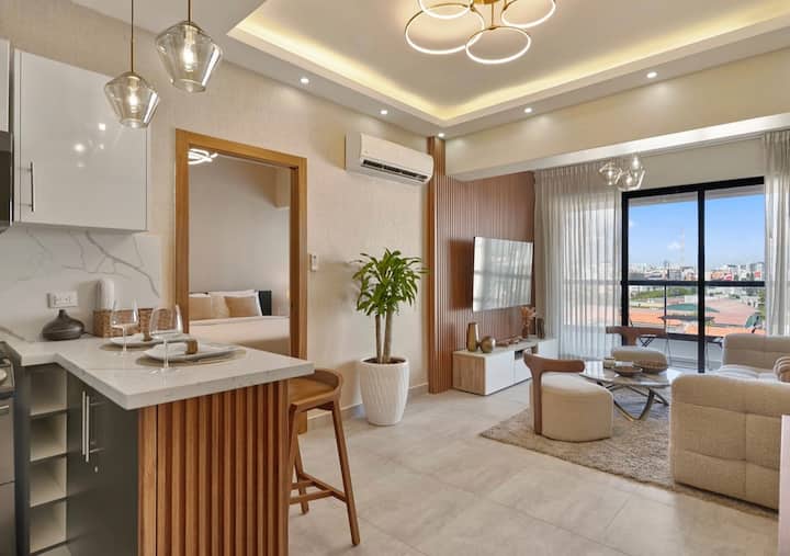 Bella Vista 1 Bedroom/luxury8th Floor/rooftop Pool - Santo Domingo