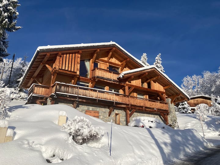Beau Chalet Vue Imprenable Sur Le Mont Blanc. - Megève