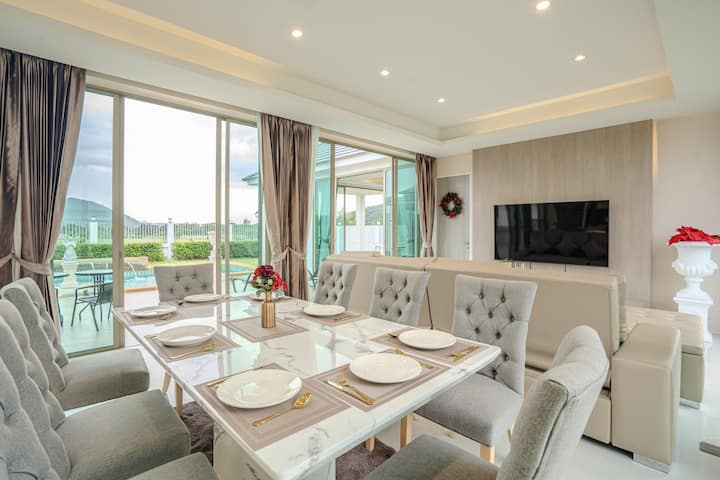Relaxing Luxury 4-bedroom Pool Villa In Mountains - Hua Hin