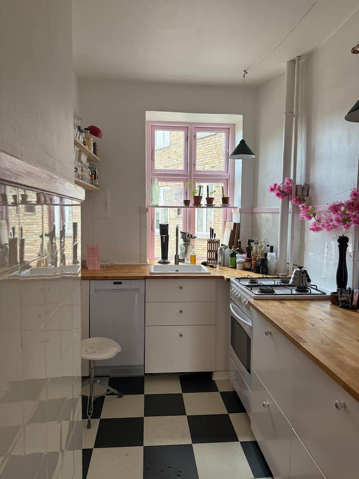 Farverig Lejlighed & Mange Bøger - Copenhagen