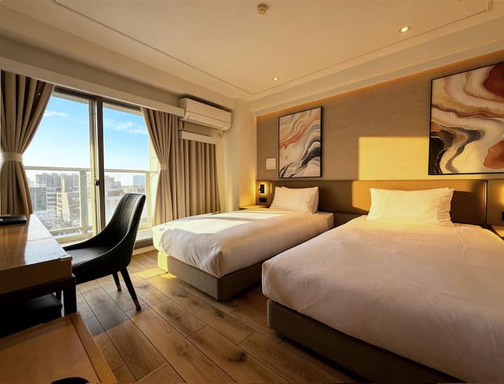 Jstar Hotel Appartment Shinsaibashi｜twin Room - Umeda