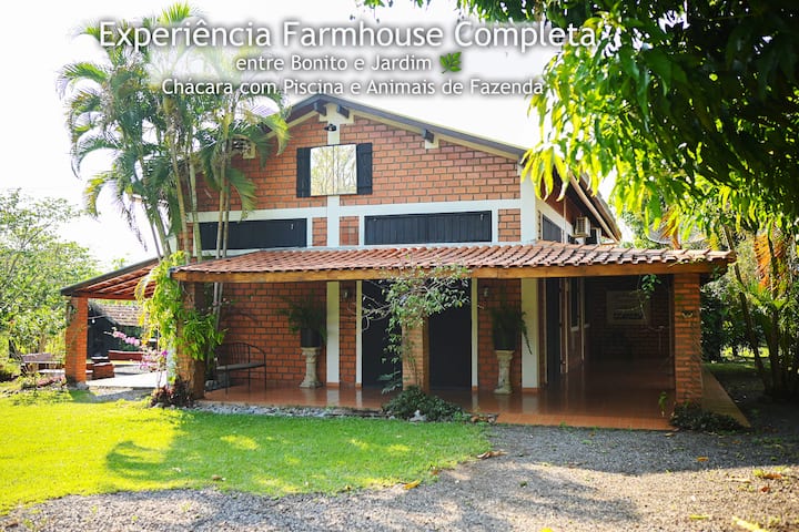 Entre Bonito Jardim-experiência Farmhouse Total. - Jardim