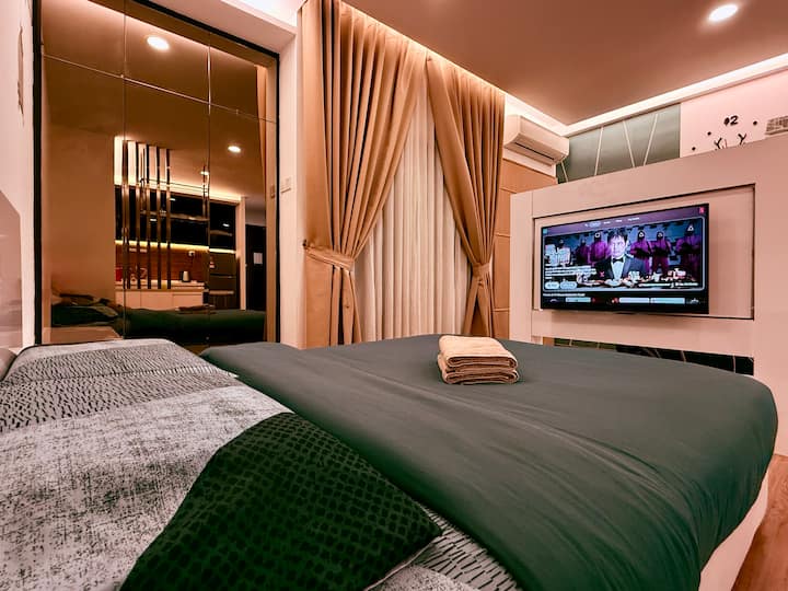 Bg 高楼层史诗城景转角地段（隐私）Netflix 免费 1 个停车位 - Malaysia