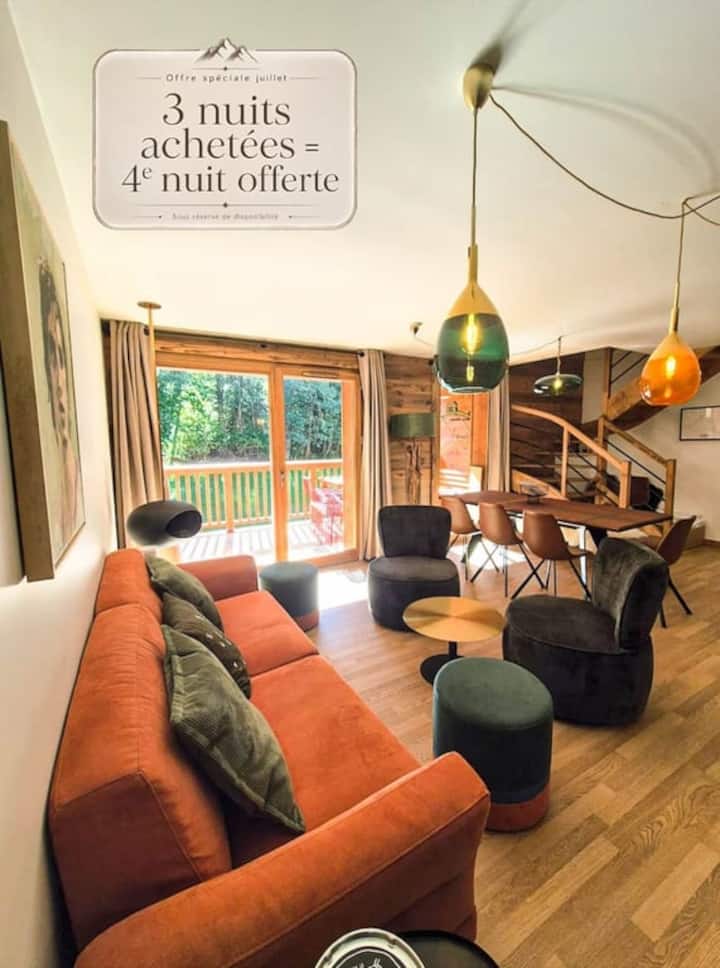 Duplex Neuf | 8 Pers | Centre Proximité Pistes - Les Gets