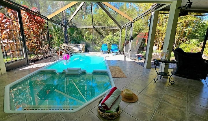 4br Zen Oasis: Japanese Garden, Pool, Beach10min - Bonita Springs, FL