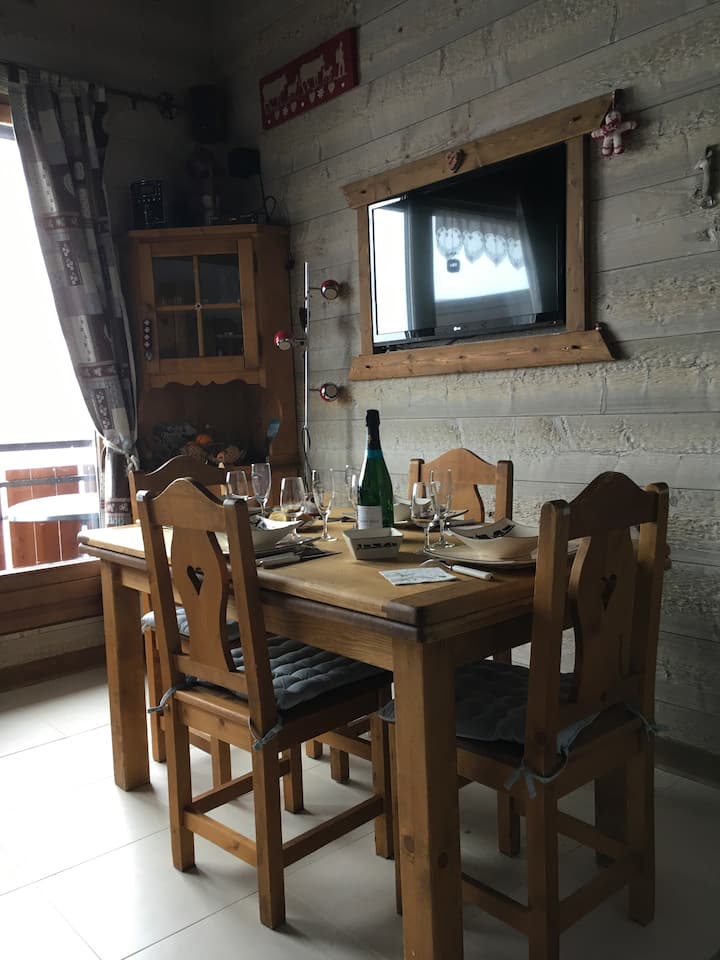 Appartement Cosy 2 Chambres Classé 2* Tbelle Vue - Châtel